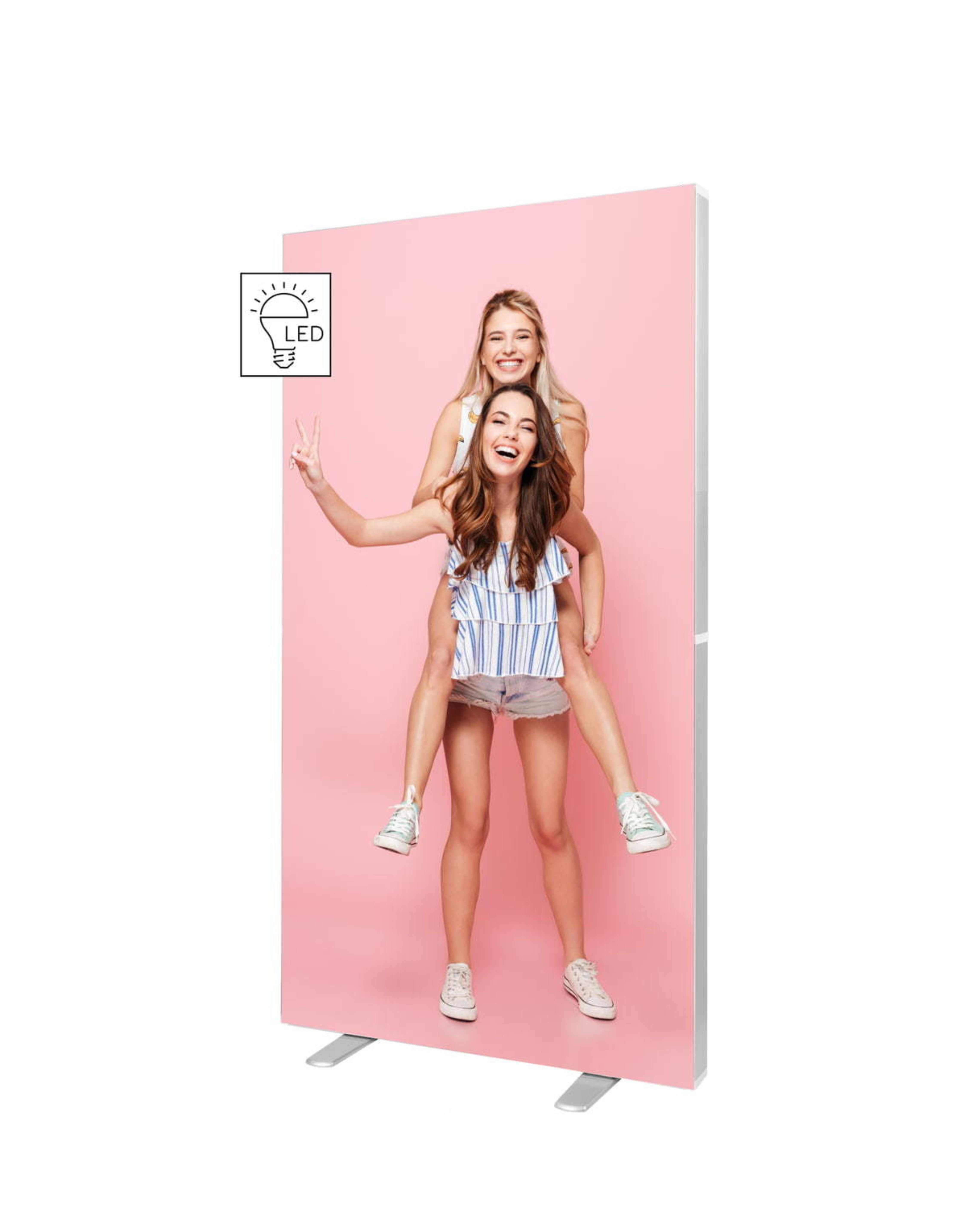 LED Textil háttérfal - GlowTex Display Pro – rollup-gyar